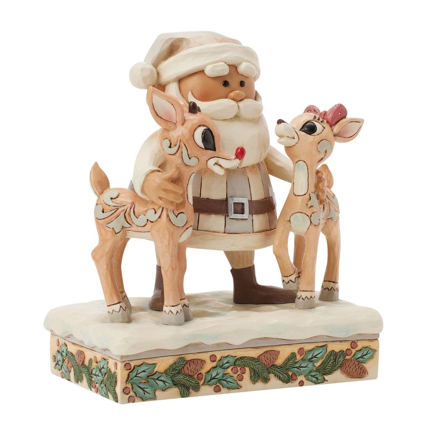Woodland Santa with Reindeers — Enesco Gift Shop