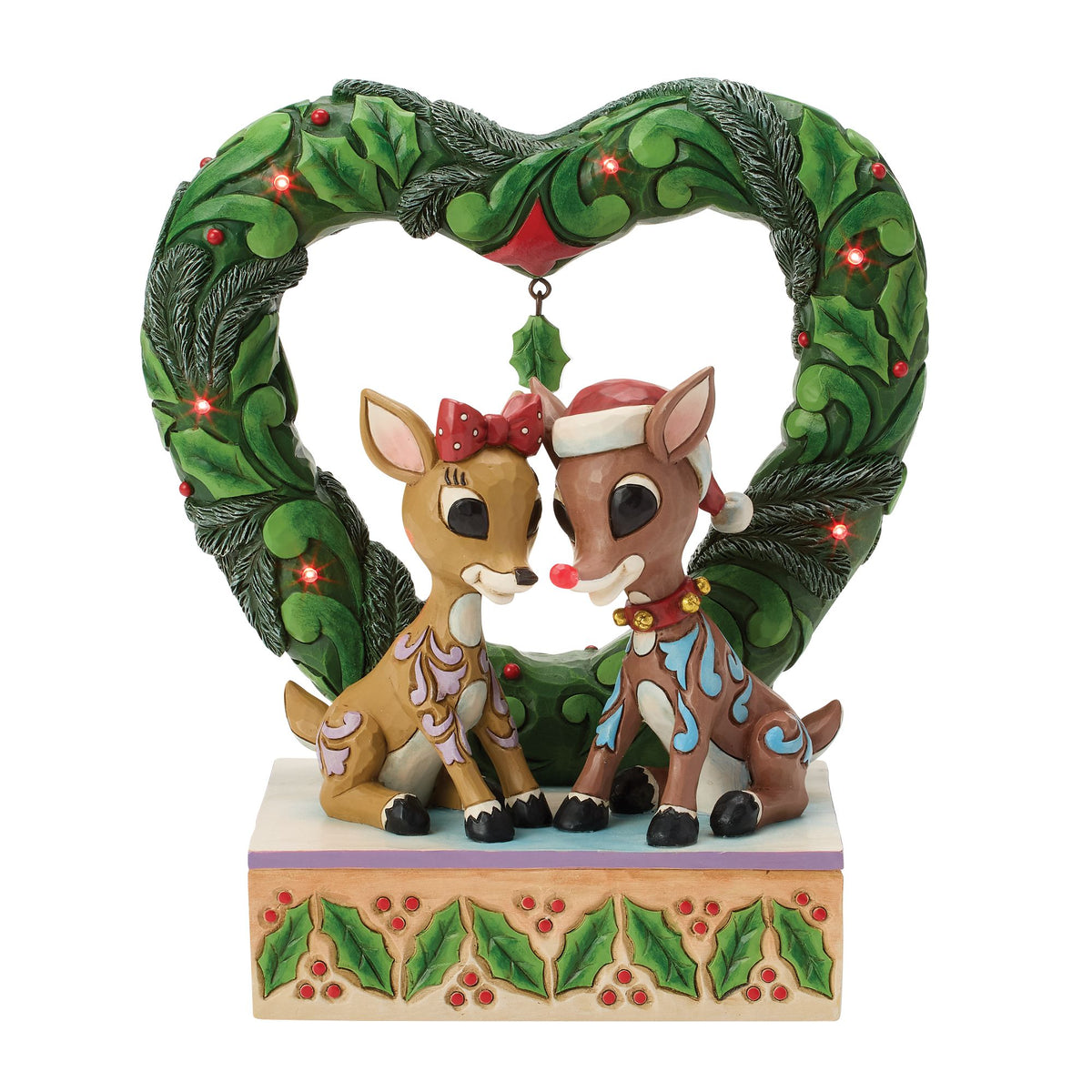 Rudolph &Clarice Heart Wreathe — Enesco Gift Shop